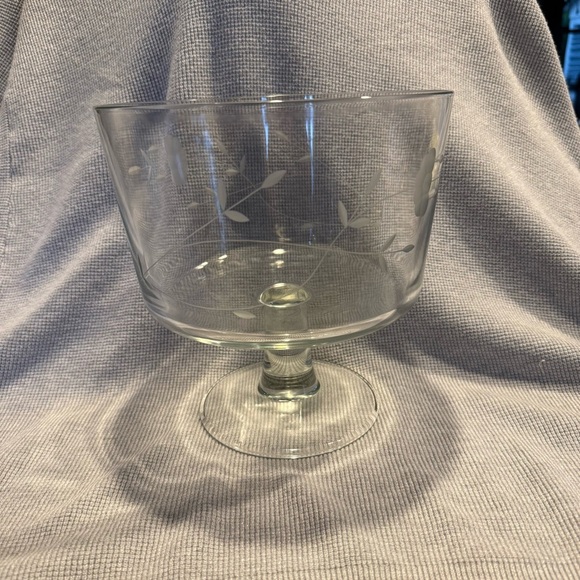 Princess House | Dining | Princess House Clear Etched Glass Pedestal ...